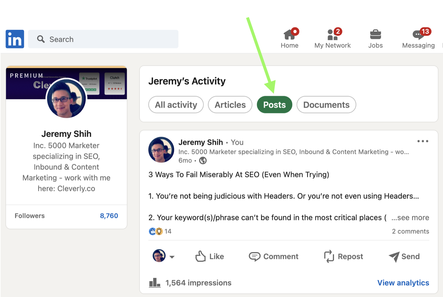 How To Check LinkedIn Analytics